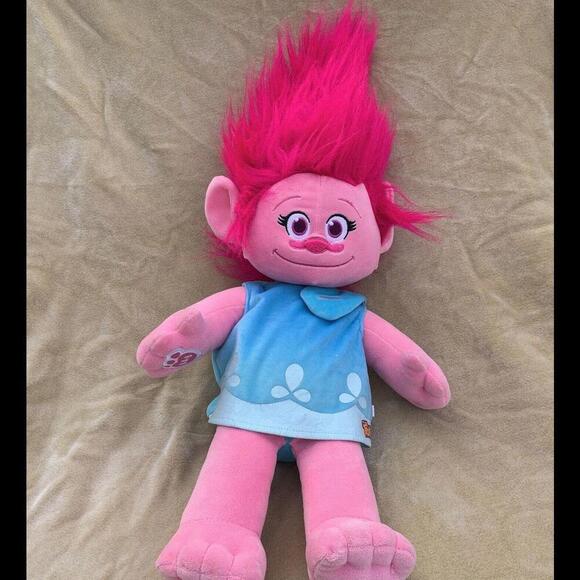 Toys | Buildabear Trolls Princess Poppy Stuffed Doll 22 Plush Bab Pink ...
